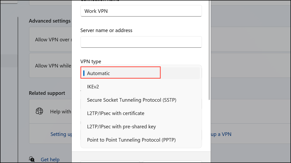 How to Customize VPN and Advanced Sharing Settings in Windows 11