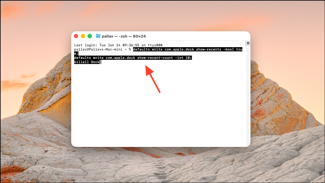 Adjust Recent Apps Display in the Dock on macOS 26 Tahoe