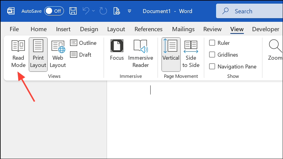How to Enable and Use Read Mode in Microsoft Word