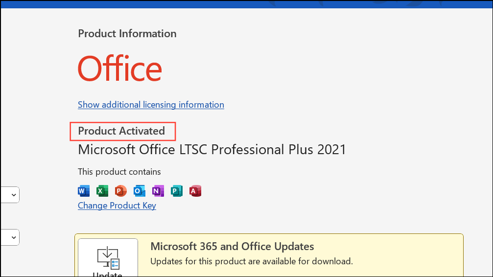 How to Check License Type and Activation Status of Microsoft Office