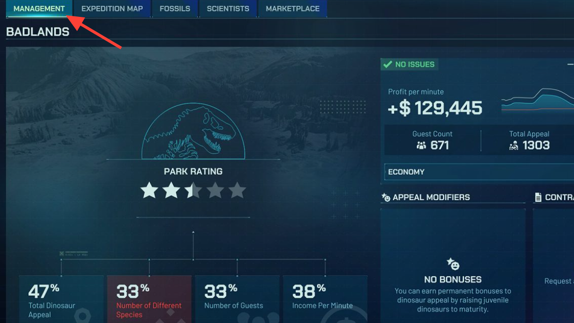 Jurassic World Evolution 3 money guide — steady profit, fast cash