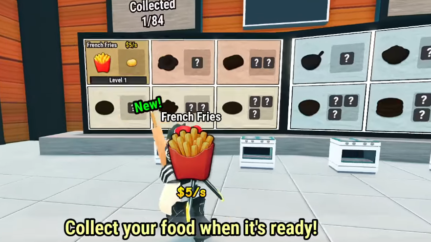 Craft A Menu recipe list and ingredients (Roblox)