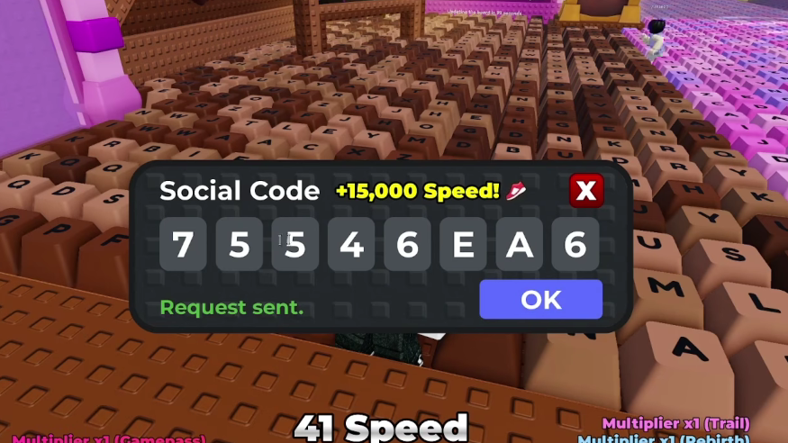 How to get the Social Code in +1 Speed Keyboard Escape (Roblox)