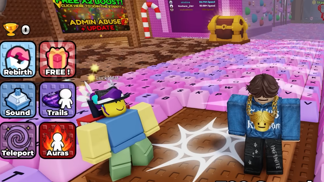 +1 Speed Keyboard Escape Admin Abuse: Next Event Time and Rewards