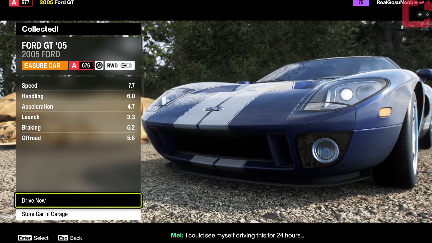 Ford GT (2005) Treasure Car location in Forza Horizon 6