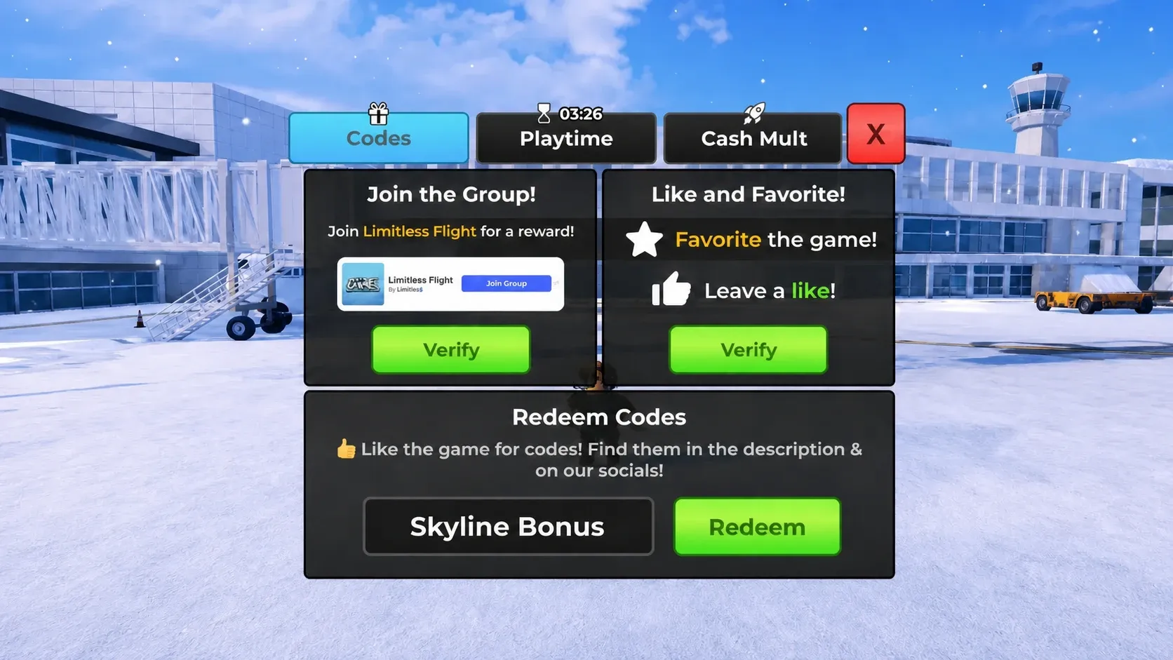 Flight World Codes (June 2026)