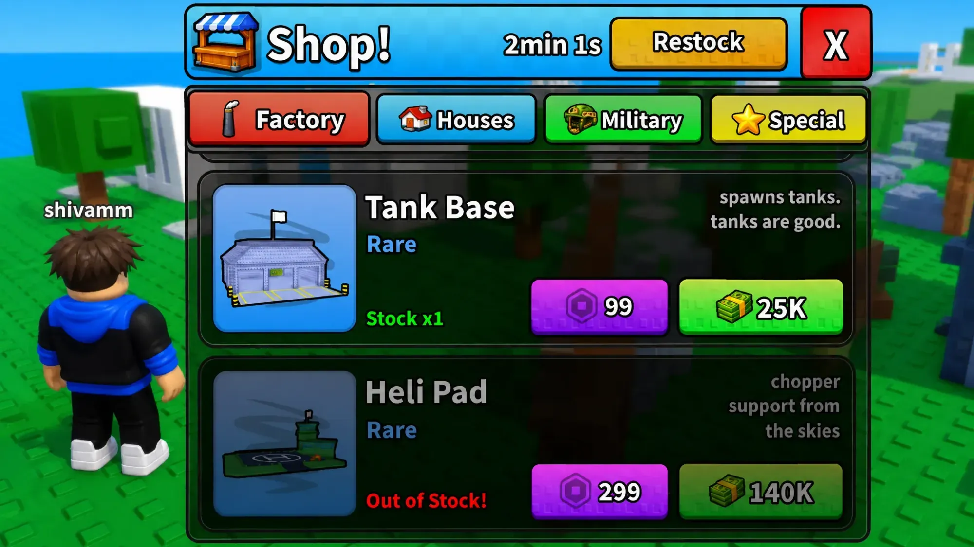 Mini War (Roblox): Build a Military and Capture Land