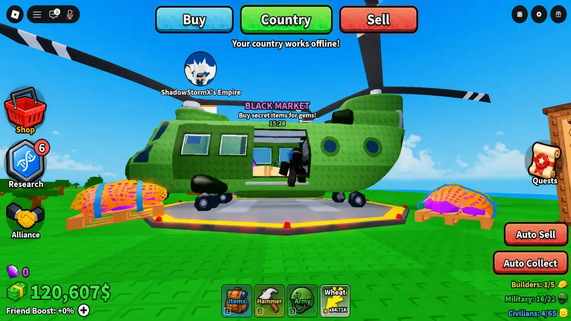 Mini War Black Market: Spawn Timer, Items, and Gem Costs