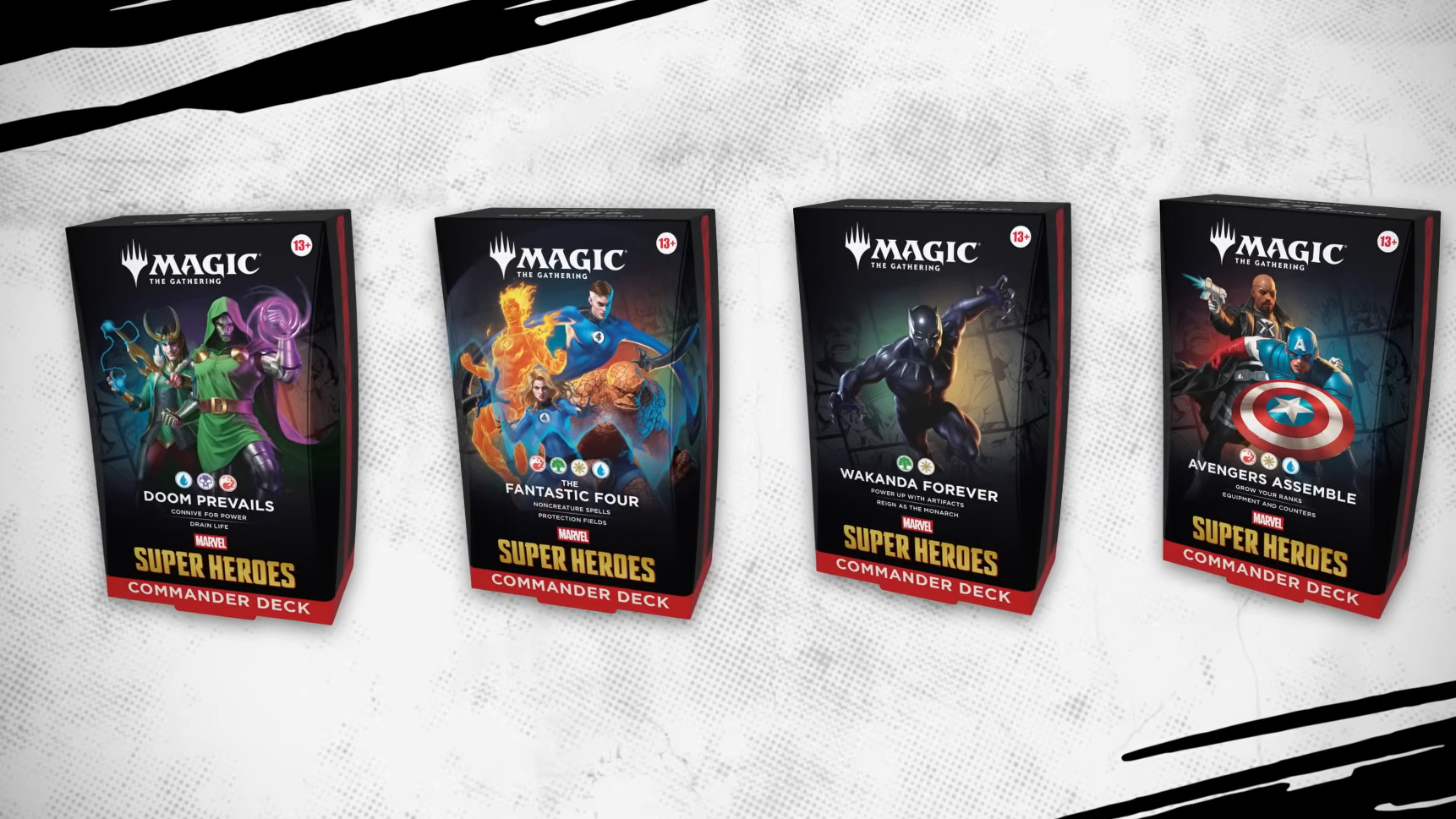 MTG Marvel Super Heroes Commander Precons: Decks, Colors, and Commanders