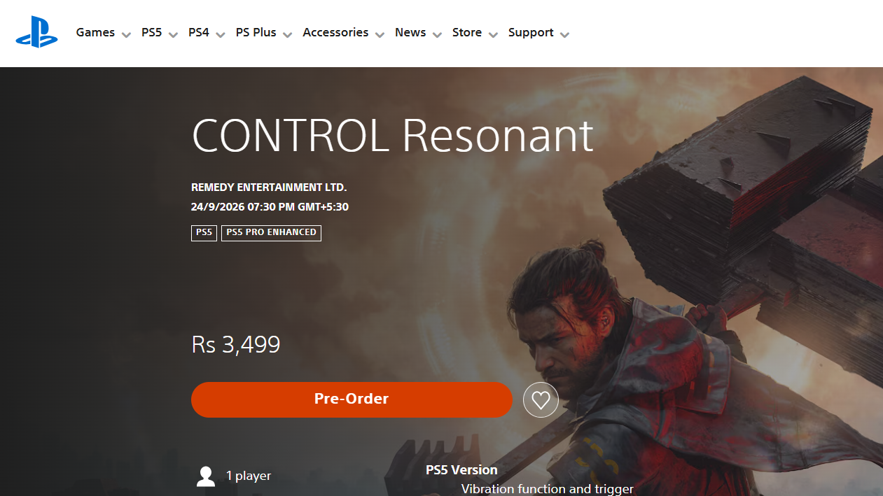 Control Resonant Early Access Is PS5-Only: What Each Edition Includes