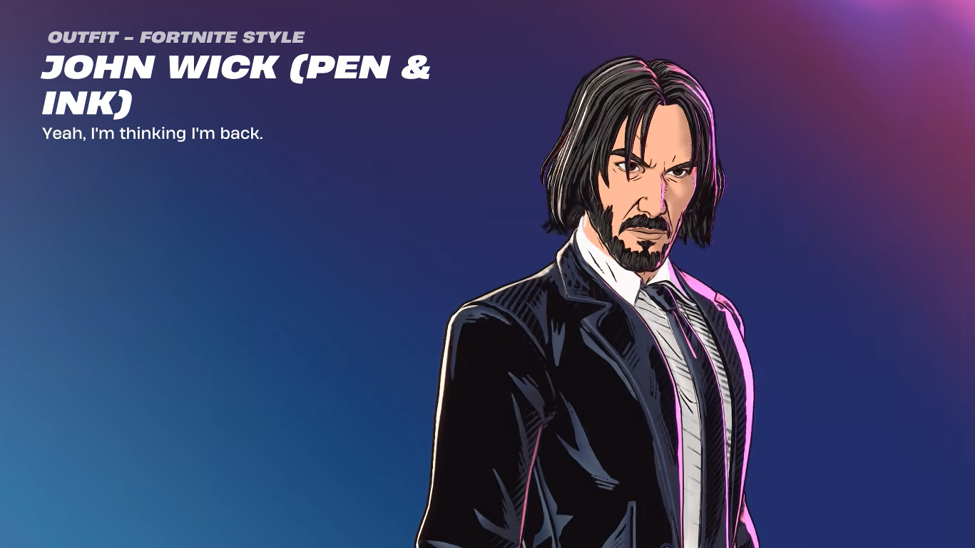 Fortnite Chapter 7 Season 3 John Wick Pen & Ink Skin Release Date (June ...