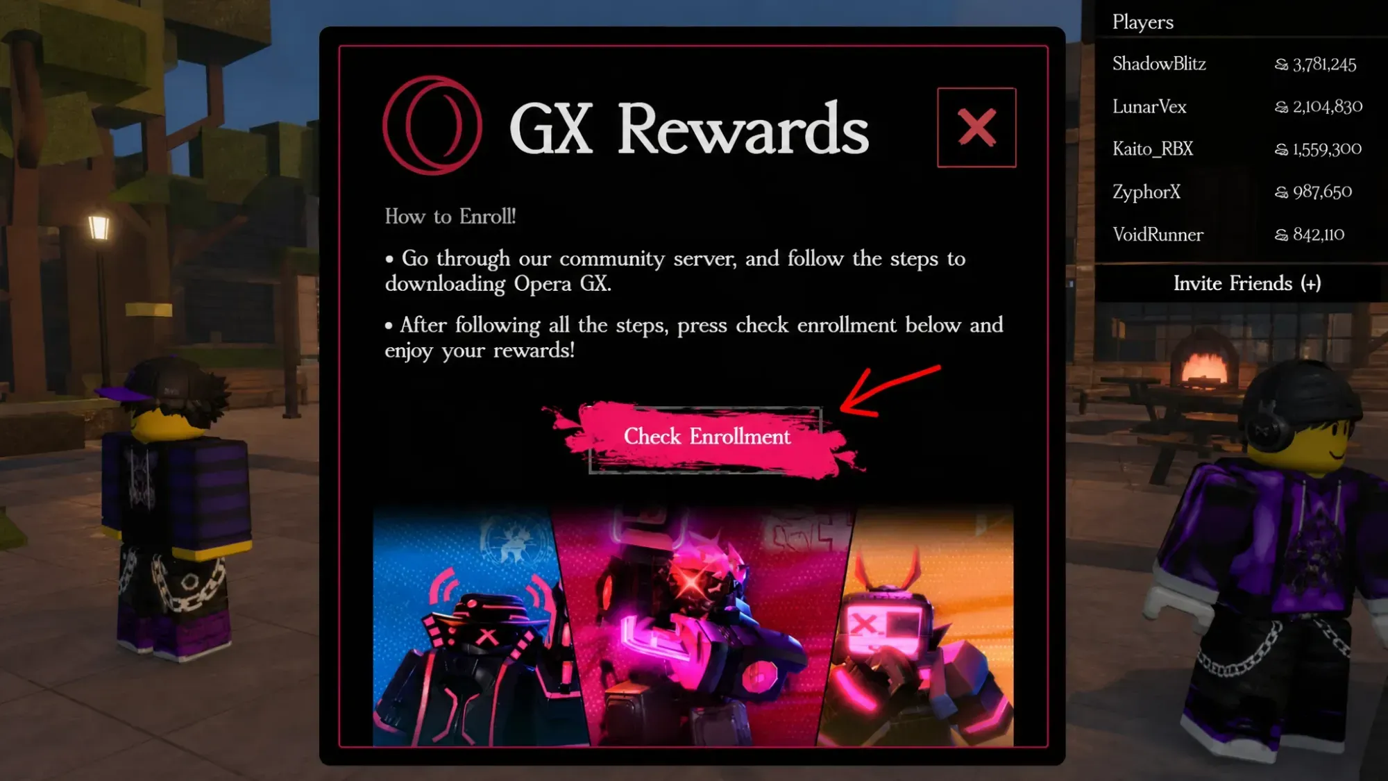How to Claim the Opera GX Skins and Boosters in Forsaken