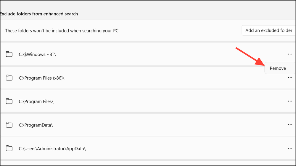 Fix File Explorer Search Not Working on Windows 11
