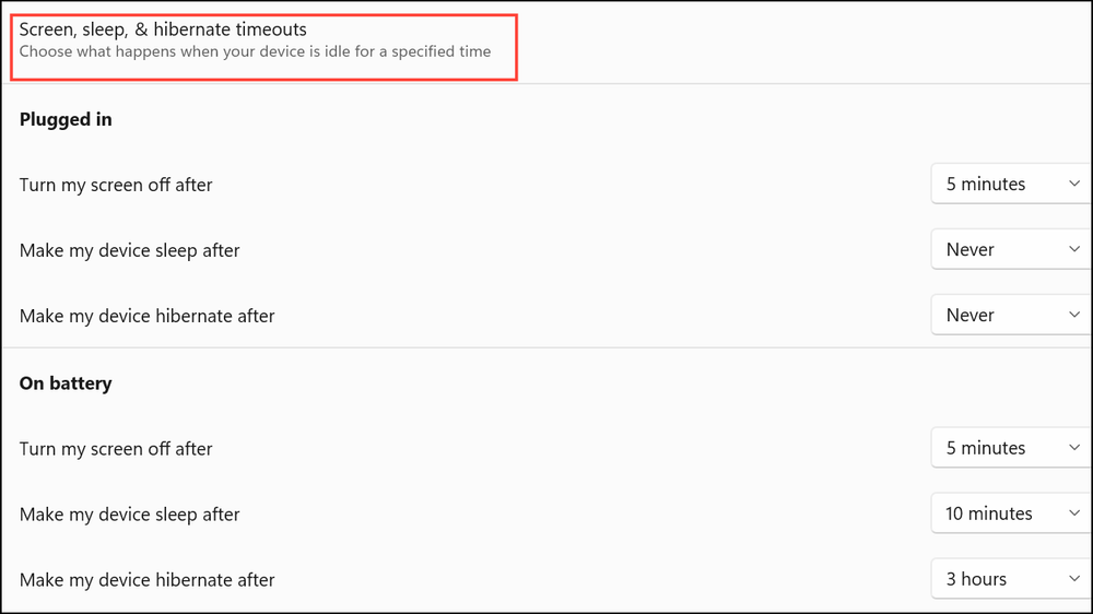 Change Lock Screen Timeout in Windows 11
