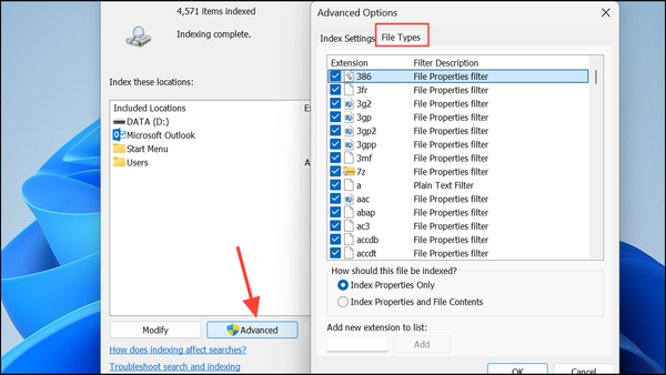 Fix File Explorer Search Not Working on Windows 11