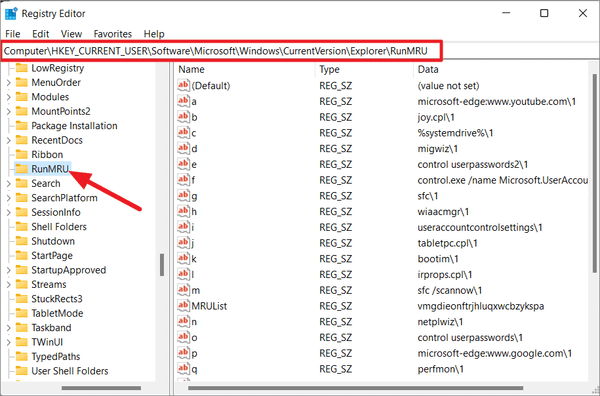 Windows 11 Run Commands List