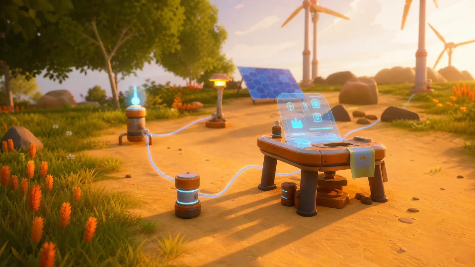 Solarpunk Research Table Tiers and Tradebot Blueprint Unlocks