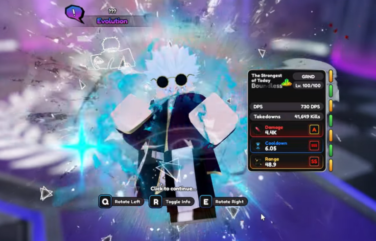 Boundless Gojo in Universal Tower Defense X: How to Verify the Unlock ...