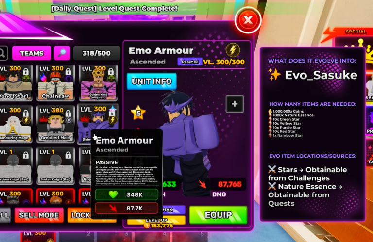 Anime Story 2 Update 2.5 (War Arc): New Naruto Units, Codes, and Tower ...