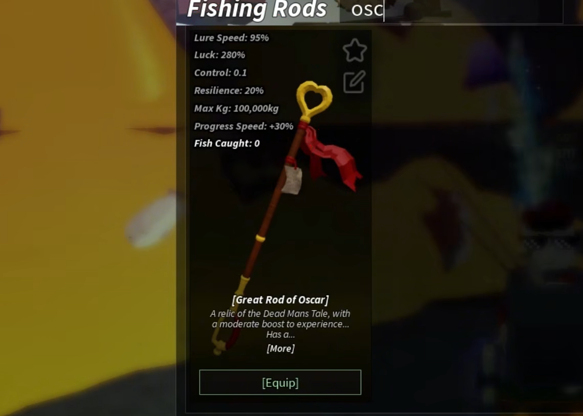 Great Rod of Oscar in Fisch: Quest, Location, and Stats