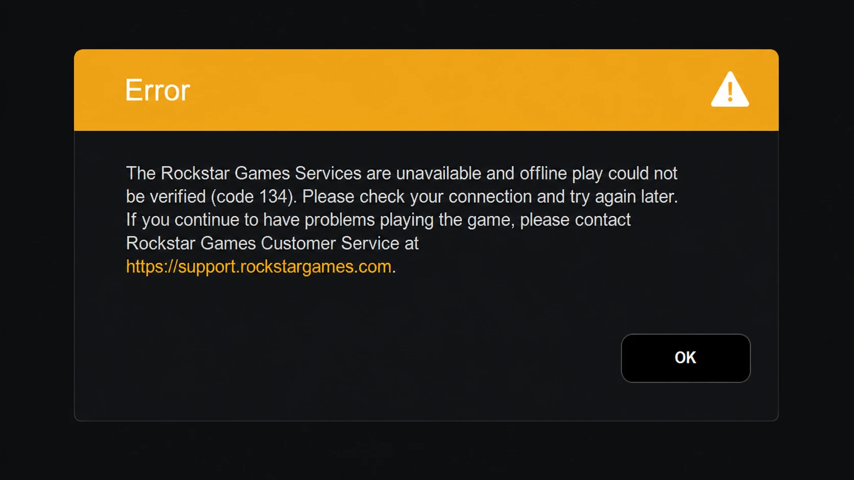 GTA V Error Code 134 on Windows: How to Get Back Online