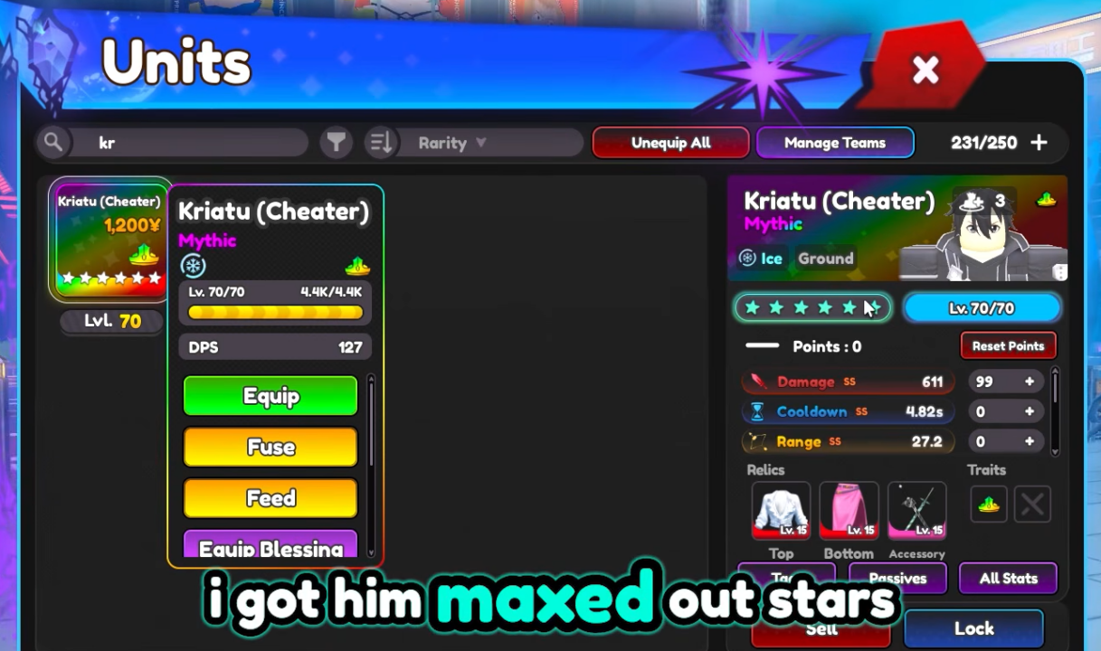 Best Kirito (Kriatu Cheater) Build in Universal Tower Defense X
