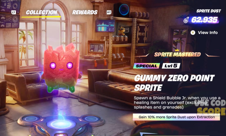 Fortnite Gummy Zero Point Sprite: How Many Exist and Where to Find It