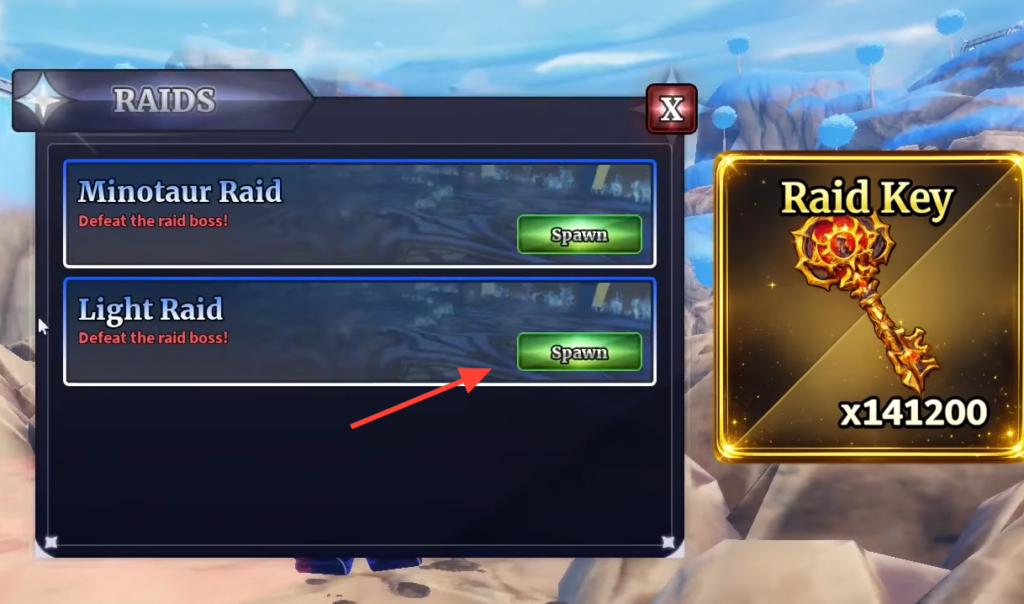 Light Raid Location in Sailor Piece (Blue Planet, Sea 2)