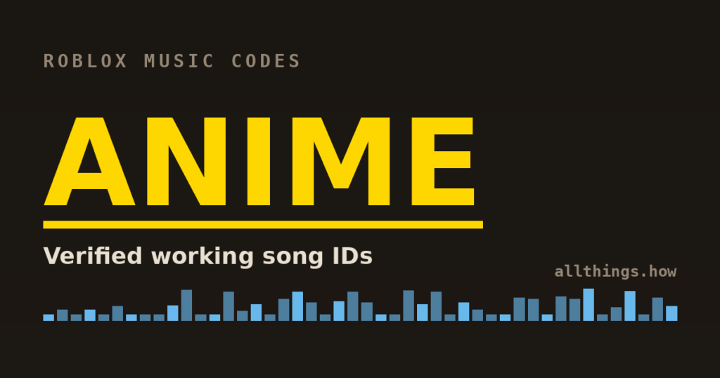 Roblox Anime Music ID Codes (2026)