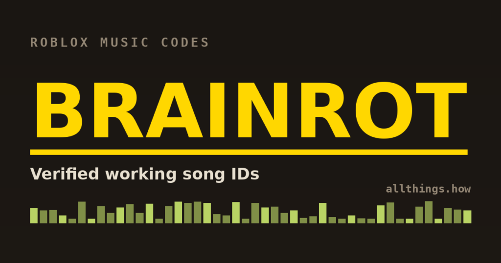 Roblox Brainrot Music ID Codes (2026)