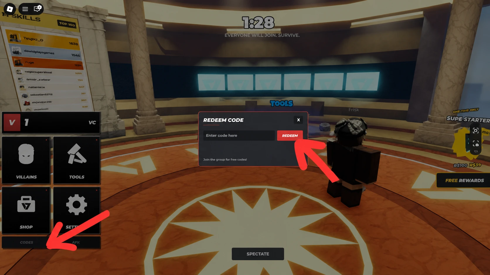 Hide From The Villain Codes (June 2026)