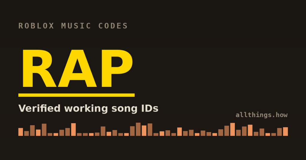 Roblox Rap Music ID Codes (2026)