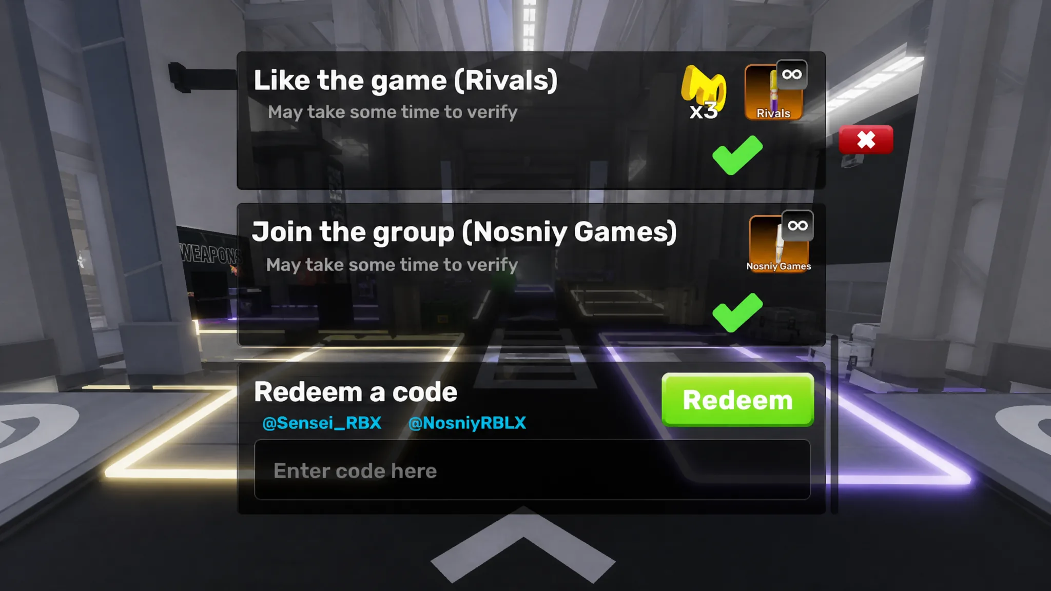 Rivals Codes (July 2026)