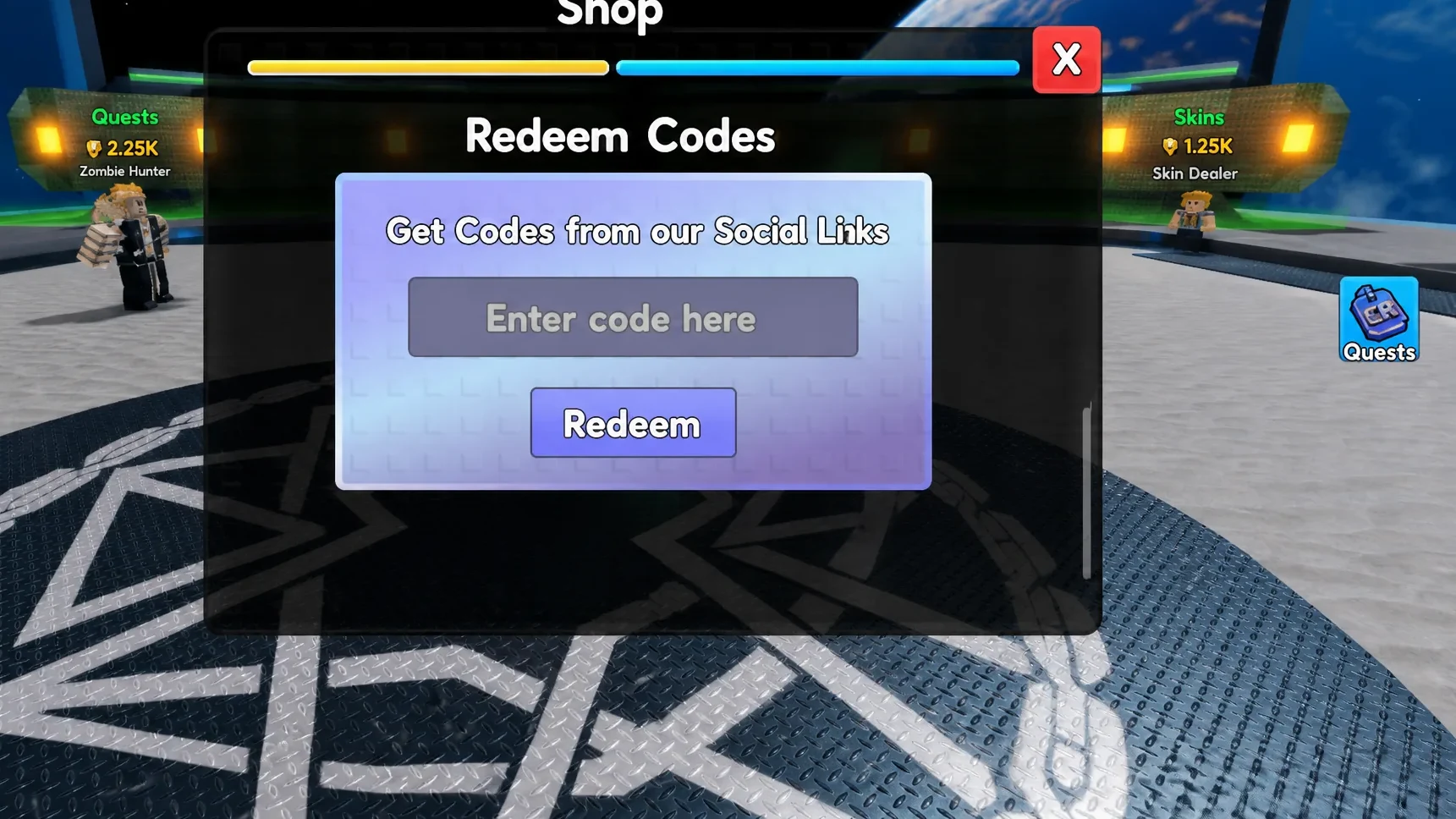 Survive Zombie Arena Codes (July 2026)